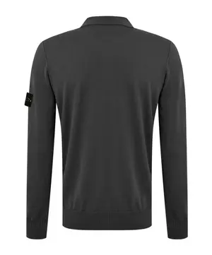 Stone Island Button Wool Polo Shirt