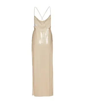 Magda Butrym Sequined Tulle Maxi Dress