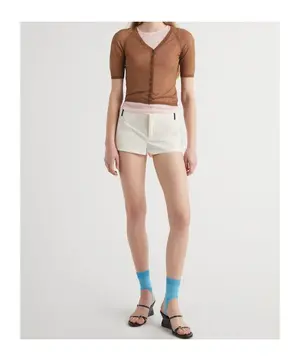 Paloma Wool Short-sleeved V-neck Cardigan - Brown