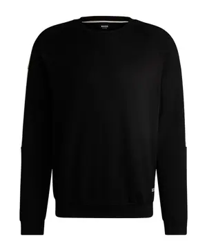 Hugo Boss Round Neck Long-sleeved Top - Black