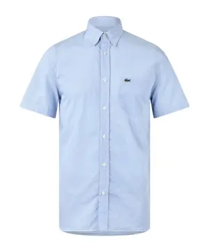 Lacoste Short Sleeve Plain Shirt - Blue