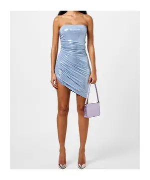 Norma Kamali Strapless Diana Pickball Mini Dress