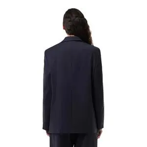 Lacoste Navy Blue Oversized Blazer