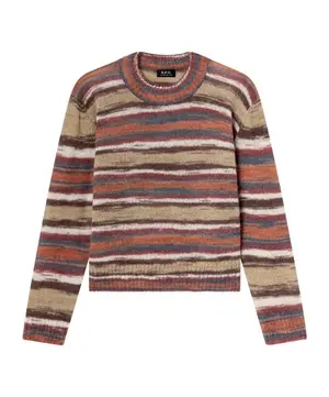 A.p.c. Gabby Striped Knit Sweater