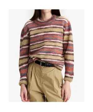 A.p.c. Gabby Striped Knit Sweater