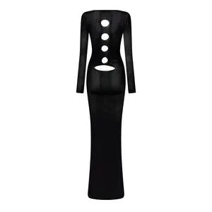 Off-White Cut Out Maxi Dress