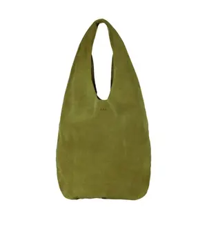 A.p.c. A.P.C. Suede Tote Bag Olive