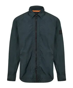 Hugo Boss Stand Collar Long Sleeve Zip-up Coat