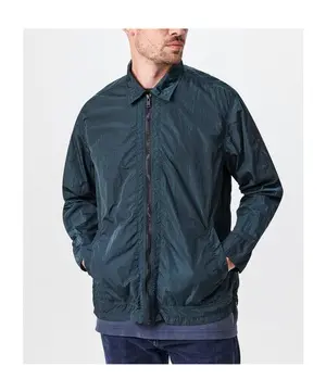 Hugo Boss Stand Collar Long Sleeve Zip-up Coat