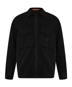 Hugo Boss Full Zip Overshirt - Black