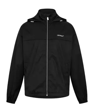 Off-White Hooded Windproof Jacket