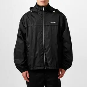 Off-White Hooded Windproof Jacket