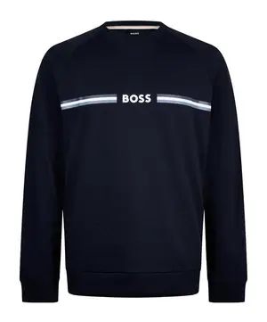 Hugo Boss Minimalist Crew Neck Long-sleeve T-shirt - Black