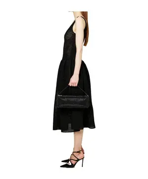 SELF-PORTRAIT Crochet Knit Midi Dress