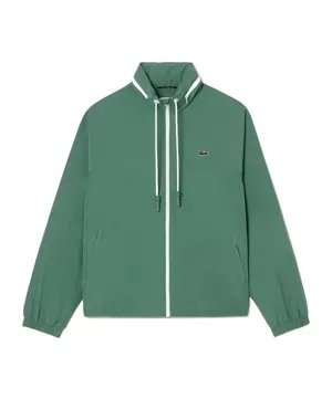 Lacoste Detachable Hood Water-repellent Jacket - Green