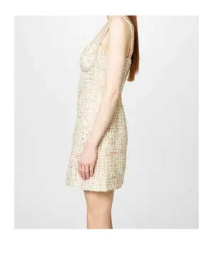 SELF-PORTRAIT Boucle Mini Dress With Sparkling Trim