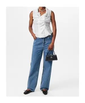 VIVIENNE WESTWOOD Sleeveless Collared Shirt - White