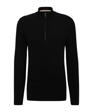 Hugo Boss Ebrando Zipped Crew Neck Jumper