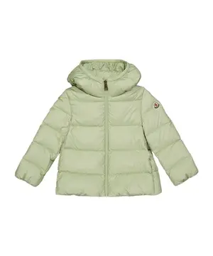 Moncler Logo Patch Down Jacket - Nude