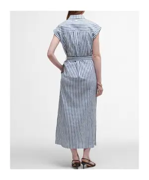 Barbour Striped Shirt Dress With Belt