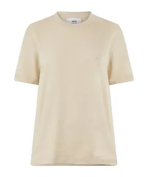AMI Paris Logo T-Shirt Nude