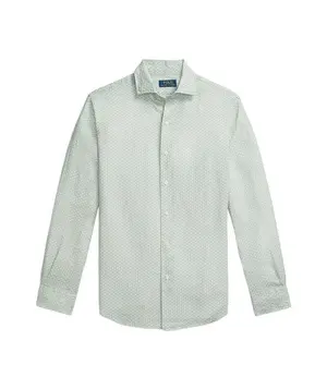 Polo Ralph Lauren Custom Fit Mallet-Print Linen Shirt White