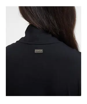 Barbour Sleeveless Midi Dress With Stand-up Collar And Zip Fastening