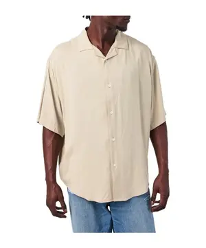 AMI Paris Short-sleeve Camp Collar Shirt