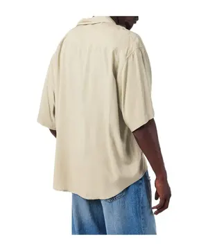 AMI Paris Short-sleeve Camp Collar Shirt