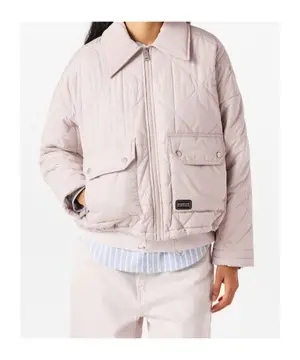 Barbour Quilted Jacket With Velvet Collar