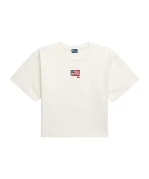Polo Ralph Lauren Embroidered Flag Crewneck T-shirt