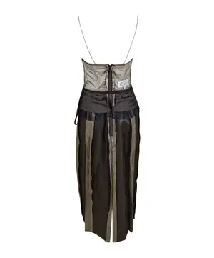 MAISON MARGIELA Structured Bustier Midi Dress