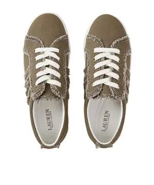 Ralph Lauren Janson Leather Court Trainers - Green