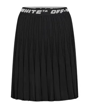 Off-White Simple Short Skirt - Black