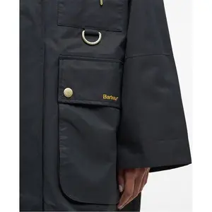 Barbour Long-sleeved Casual Jacket With Zip Closure And Hood