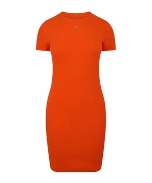 Givenchy Ribbed Body-conscious Dress - Red