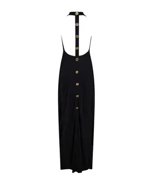 Givenchy Draped Crepe Halter Neck Gown