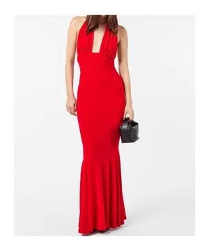 Norma Kamali Halterneck Gown
