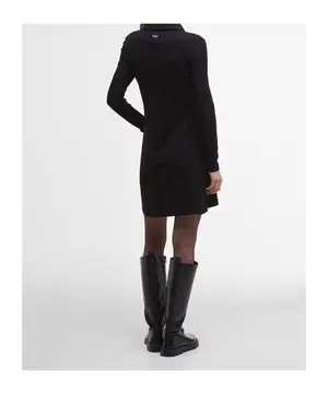 Barbour Ribbed Mini Dress With Button Detail