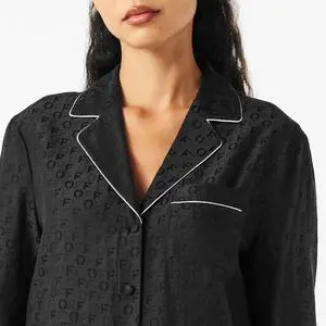 Off-White Classic Collar Pajama Shirt
