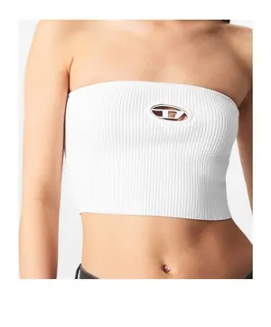DIESEL® Fitted Strapless Logo Top