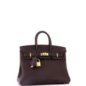 Hermès Birkin Handbag Barenia Faubourg With Gold Hardware 25 - Brown