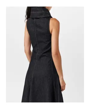 Jacquemus Sleeveless High Neck Denim Dress