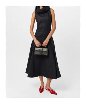 Jacquemus Sleeveless High Neck Denim Dress