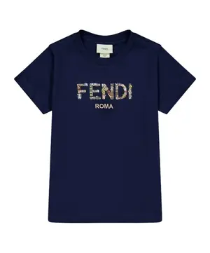 Fendi Logo Crew Neck T-shirt - Black