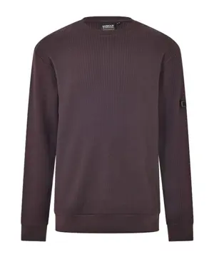Barbour Curve Crew Sweatshirt - Java Red
