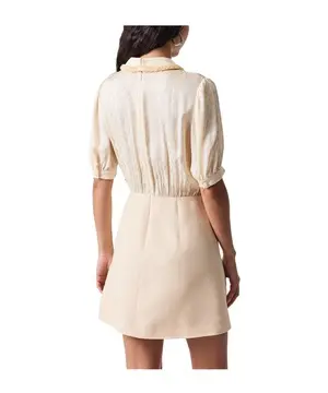 Valentino Garavani Crepe Couture Mini Dress With Ruffled Lapel And Bow