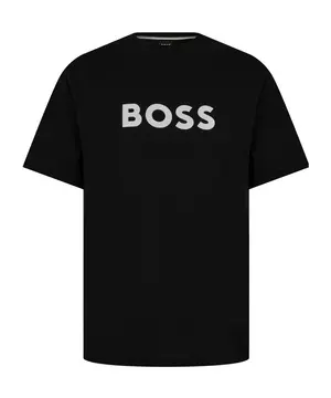 Hugo Boss Logo Crew-neck T-shirt - Black