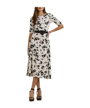 Ralph Lauren Floral Print Midi Dress