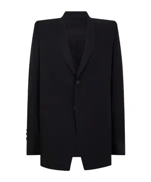 Rick Owens Hollywood Dirt Tailored Blazer - Black